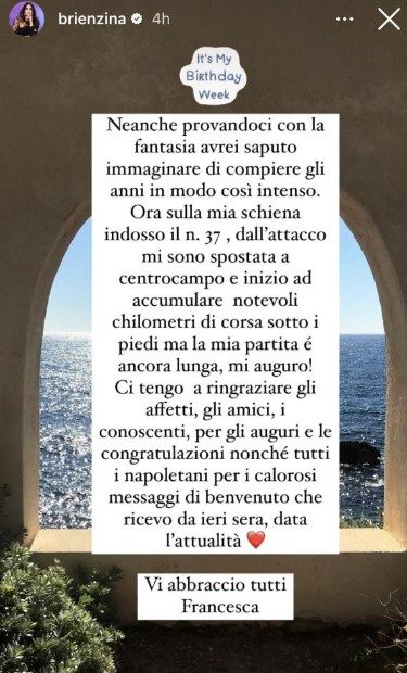 Garcia, la compagna Francesca Brienza: "Ringrazio i napoletani per i ...