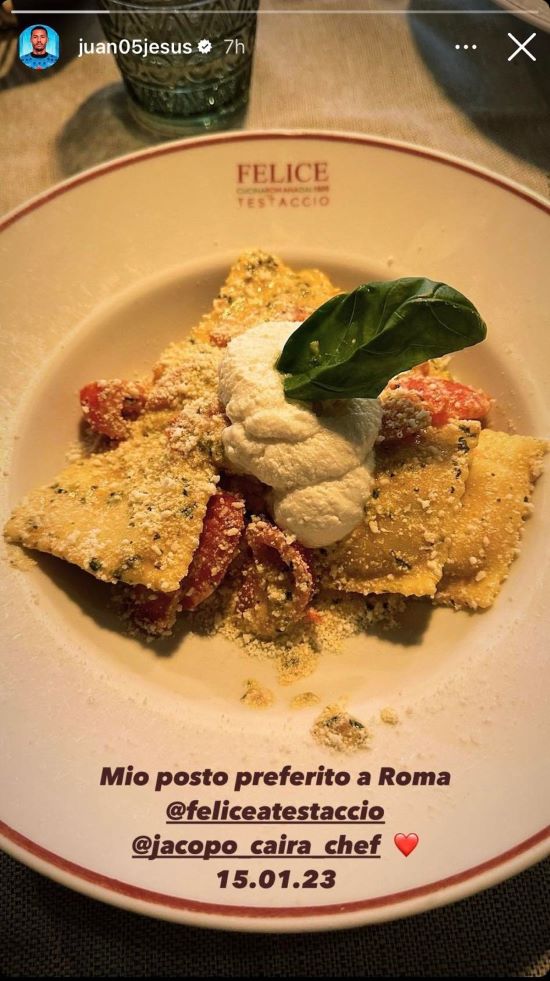 Juan Jesus ritorna a Roma: visita speciale del brasiliano (FOTO ...