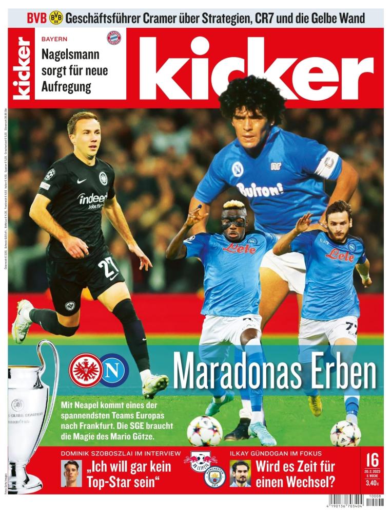 La stupenda apertura del tedesco Kicker: "L'eredità di Maradona" (FOTO ...