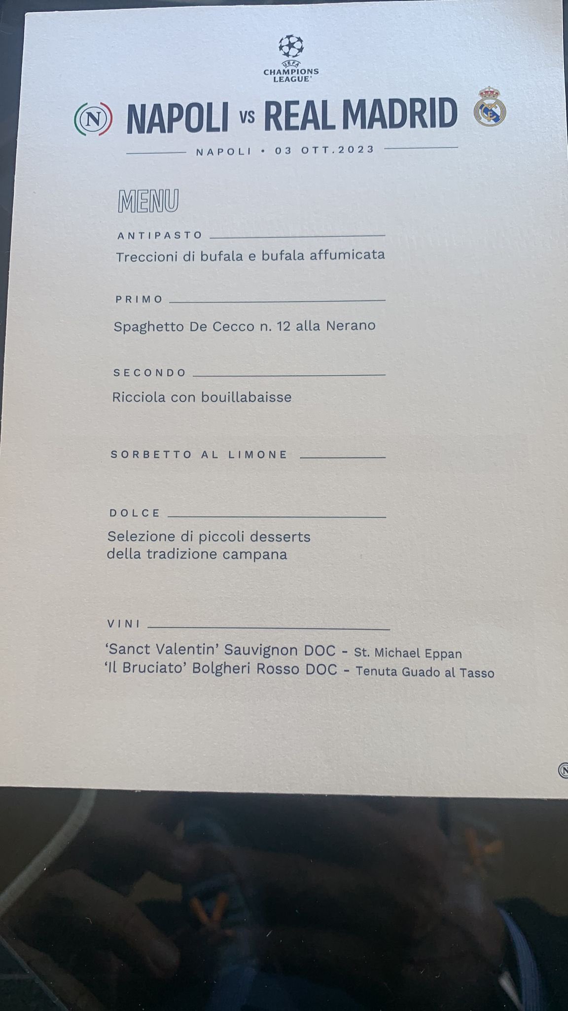 Pranzo Napoli-Real Madrid, svelato il menu. Assenti De Laurentiis e ...