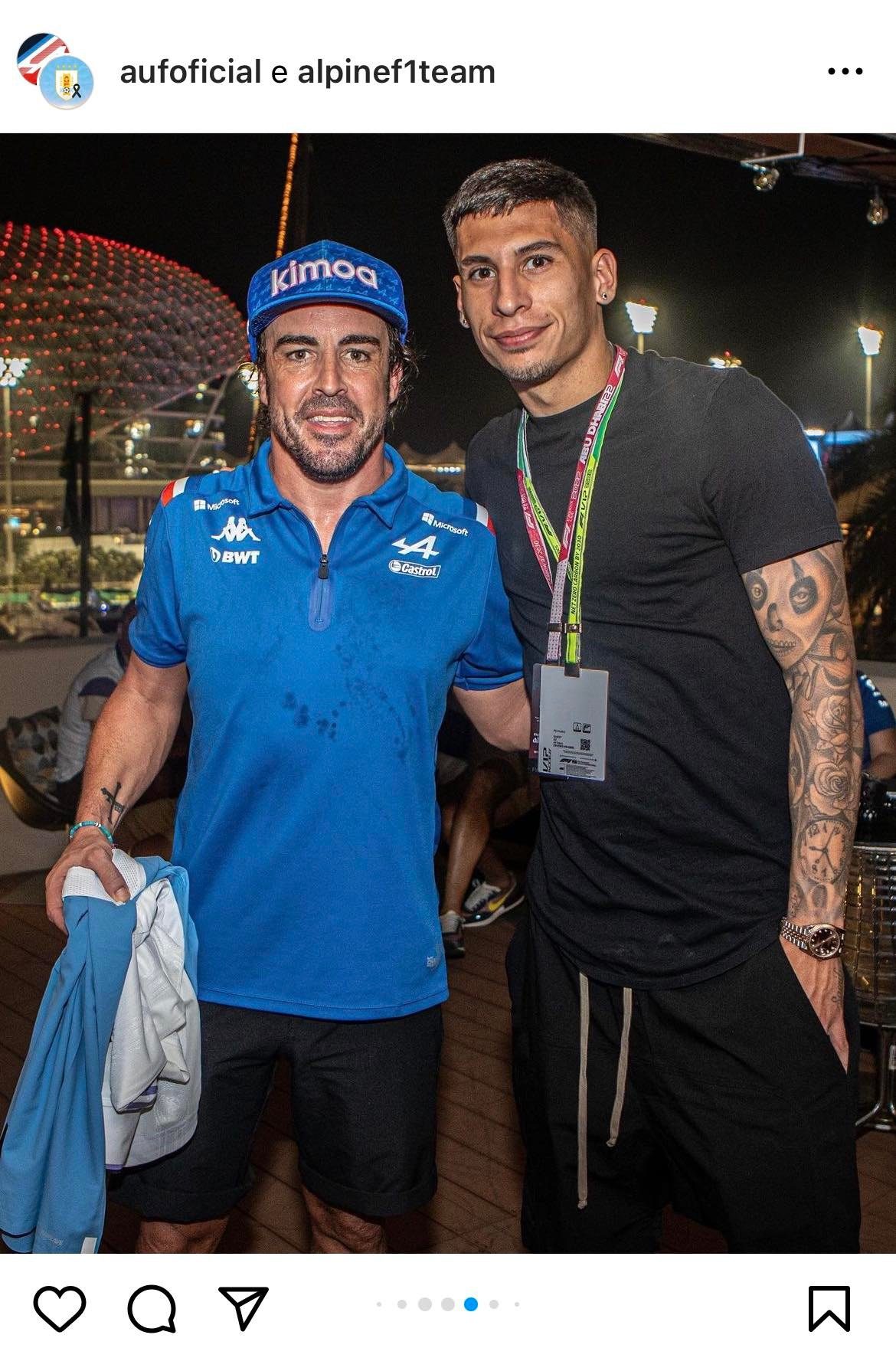 Olivera incontra Fernando Alonso: terzino del Napoli emozionato (FOTO ...