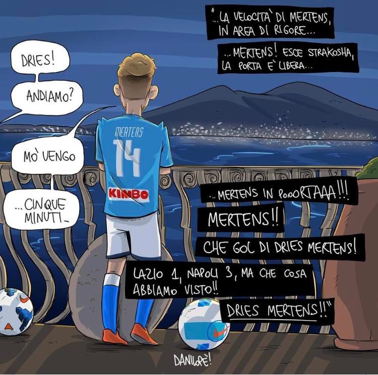 Mertens, addio Napoli: la vignetta di Danilo Pergamo fa il giro del web ...