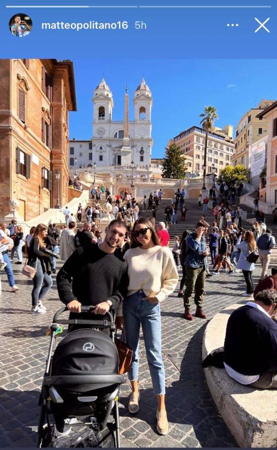 Politano, gita romana con la fidanzata e la piccola Giselle (FOTO ...